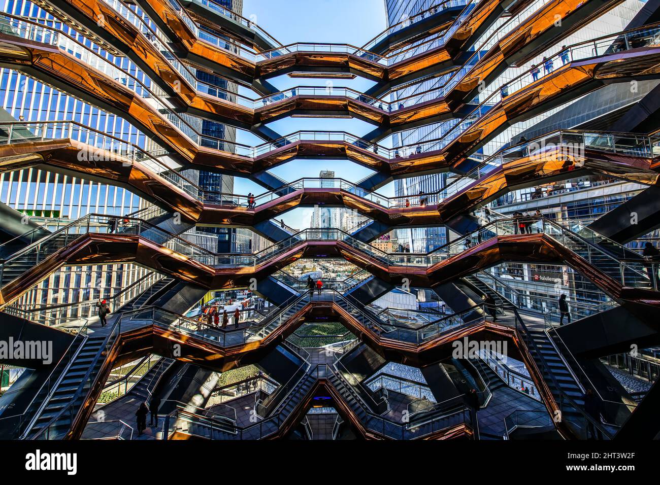 Interior view of the Vessel at Hudson Yards Stock Photo - Alamy