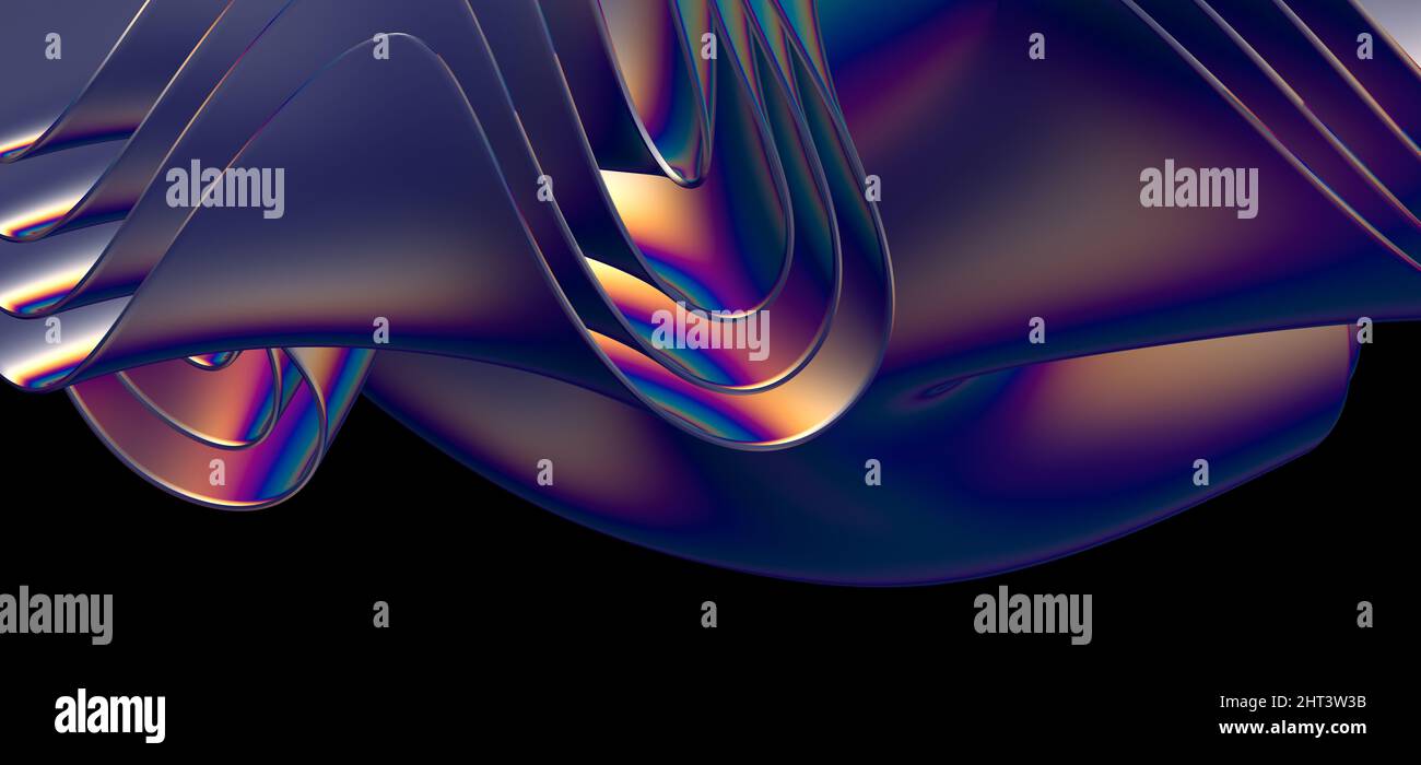 Illustration of an abstract stream wave Stock Photo - Alamy