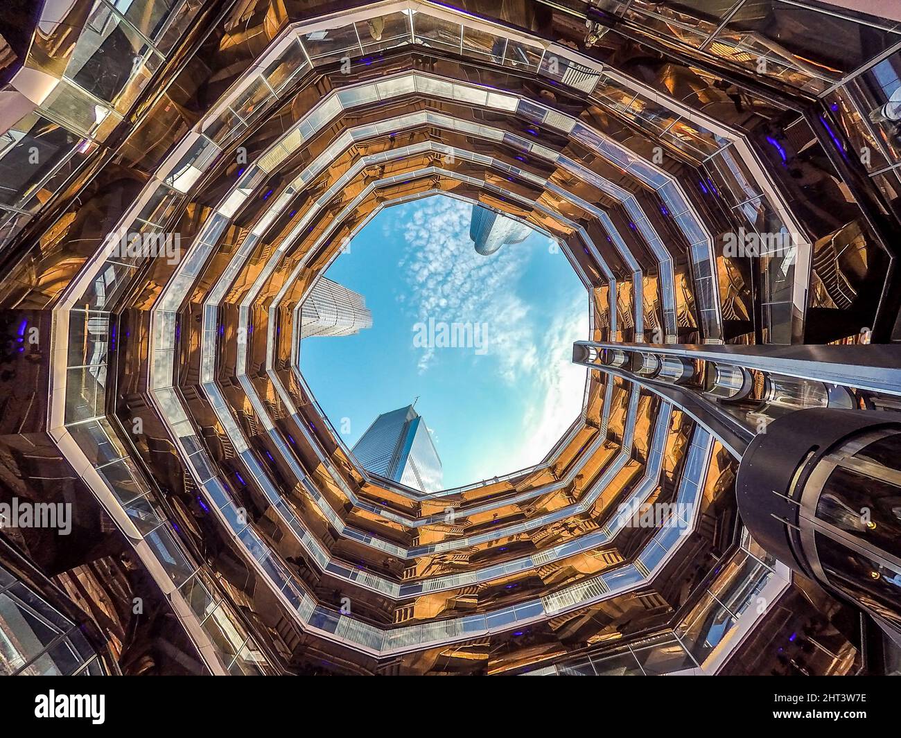 Low angle view of the Vessel at Hudson Yards Stock Photo - Alamy