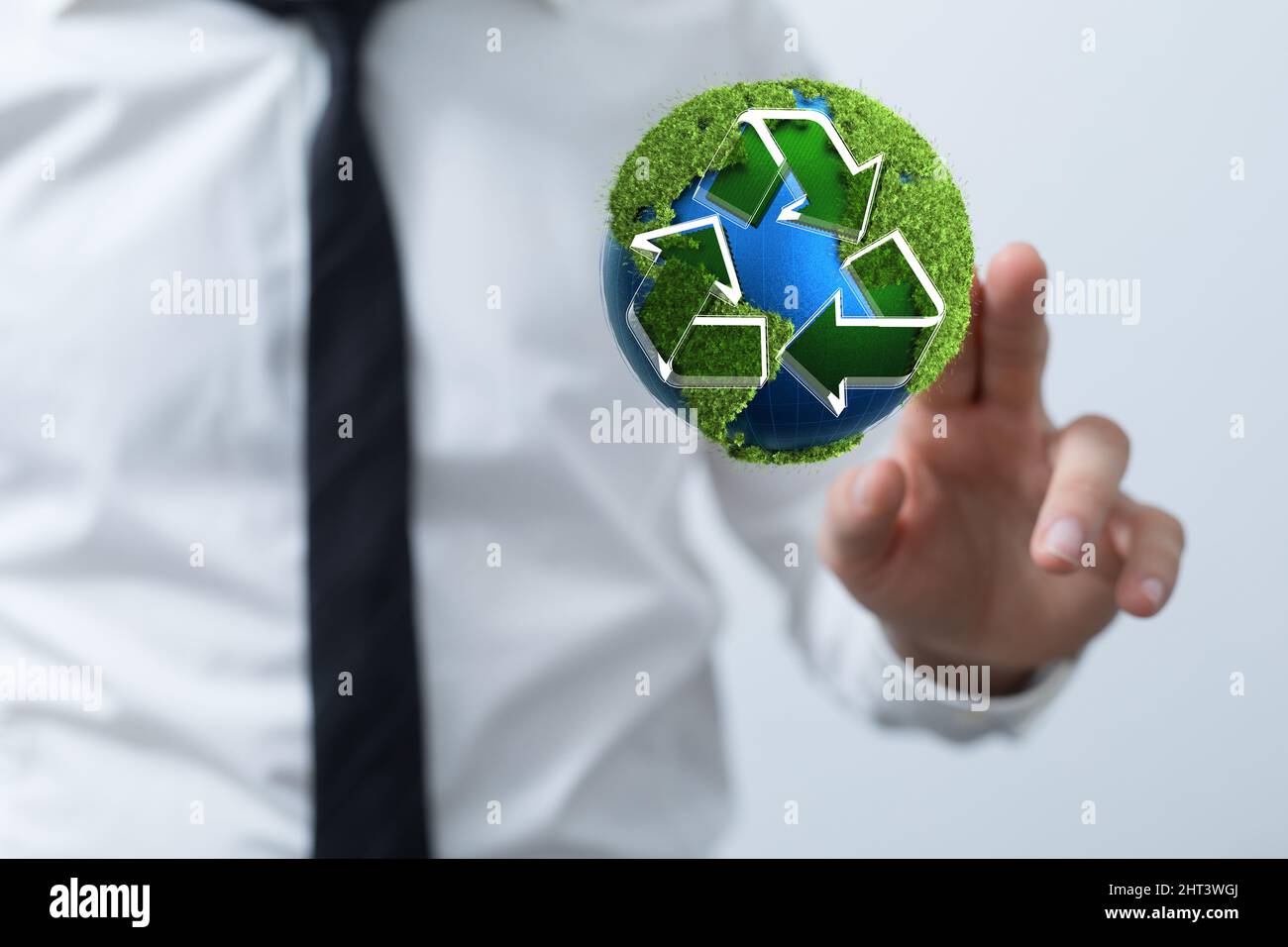 Illustration of recycling green nature environment Stock Photo - Alamy