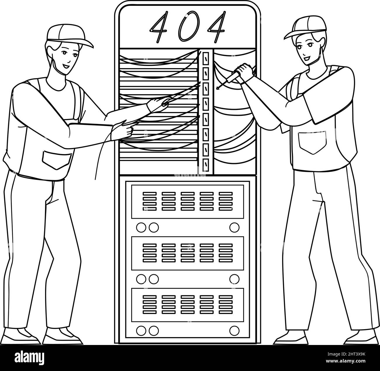 Lan repair Stock Vector Images - Alamy