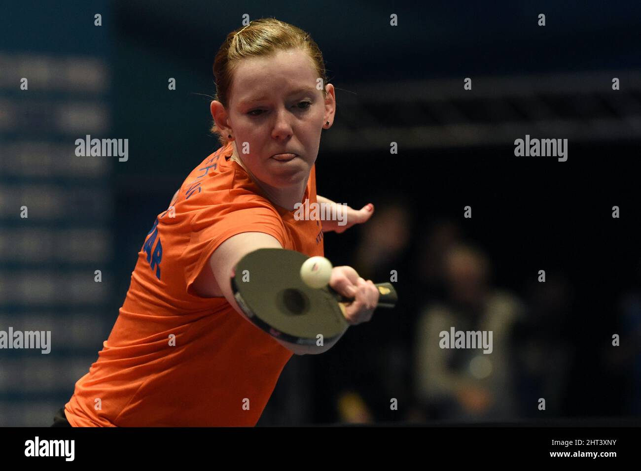 February 26, 2022, Montreux, Salle Omnisports du Pierrier, table tennis ...