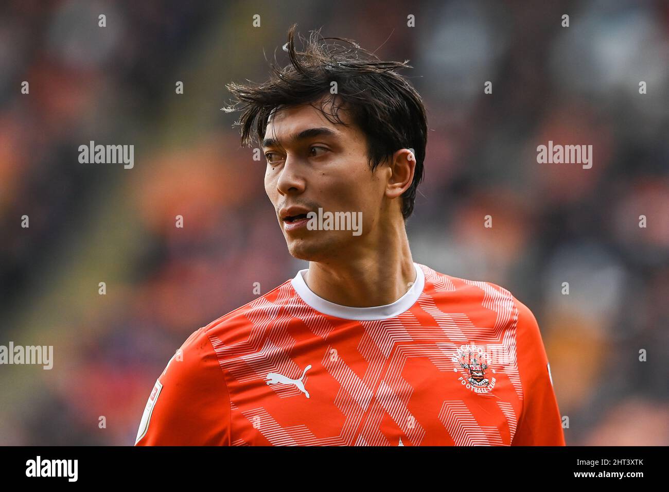 Kenny Dougall #12 of Blackpool during the game Stock Photo - Alamy