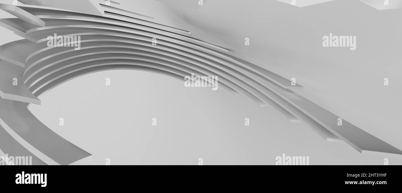 Abstract image with curved elements Stock Photo - Alamy