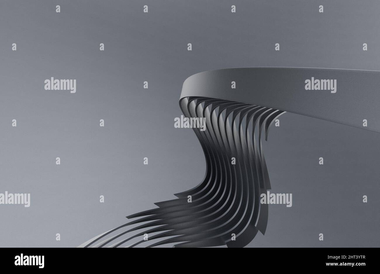 Abstract image with curved elements Stock Photo - Alamy