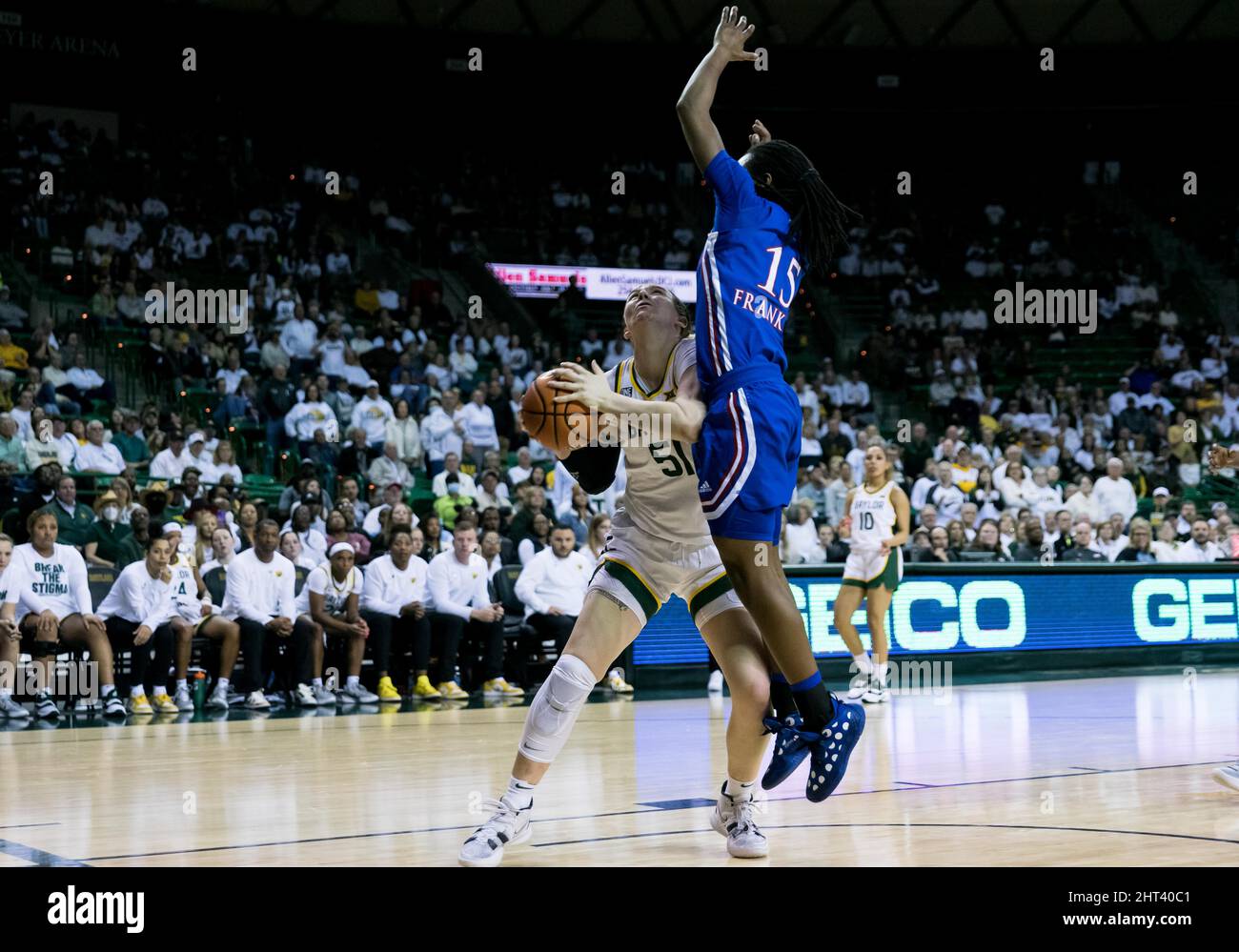 Waco, Texas, USA. 26th Feb, 2022. Baylor Lady Bears forward Caitlin ...