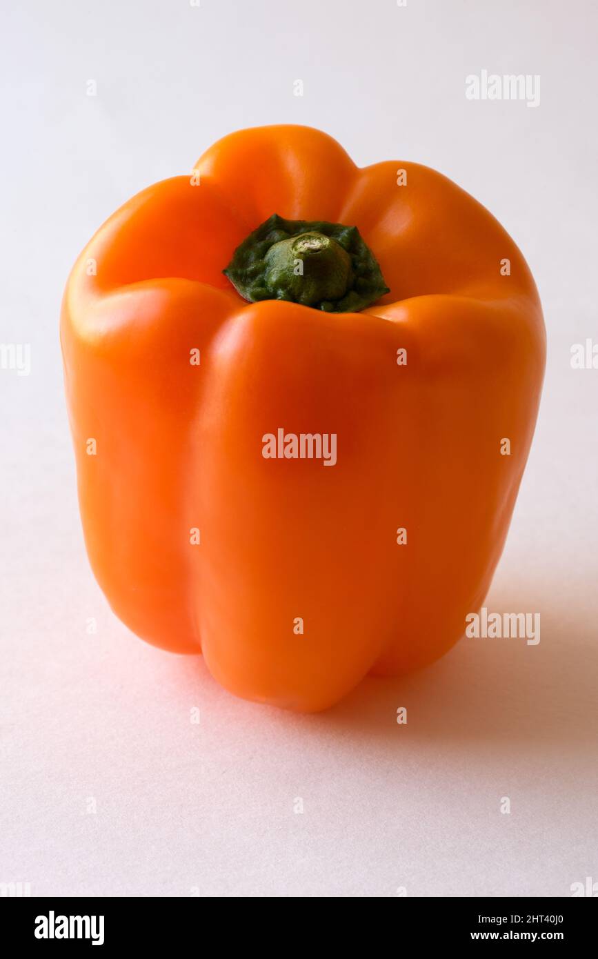 Orange Bell Pepper Stock Photo - Alamy