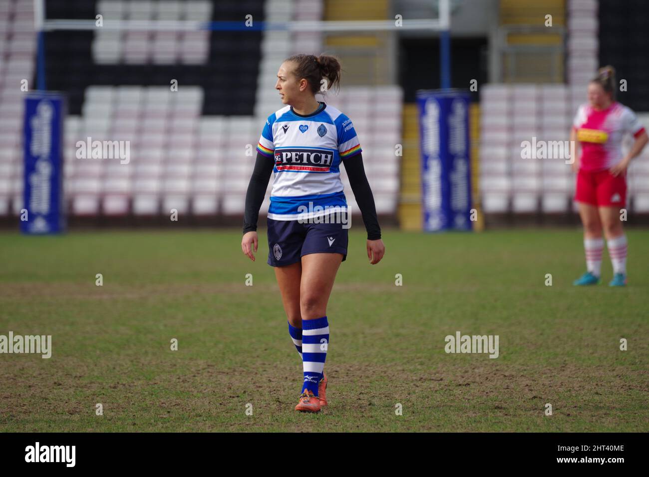 Darlington, England, 26 February 2022. Mackenzie Thomas playing for DMP ...