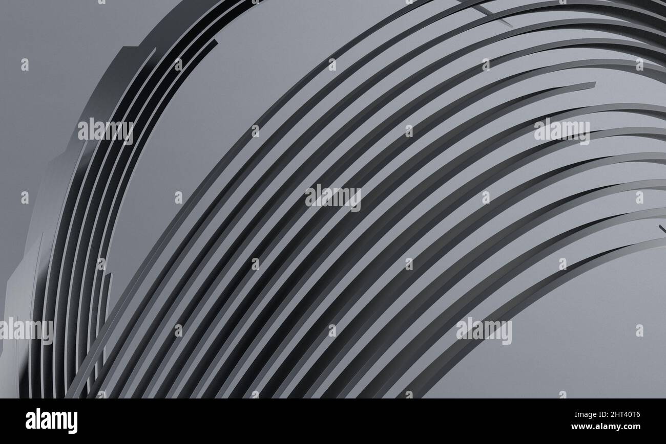 Abstract image with curved elements Stock Photo - Alamy