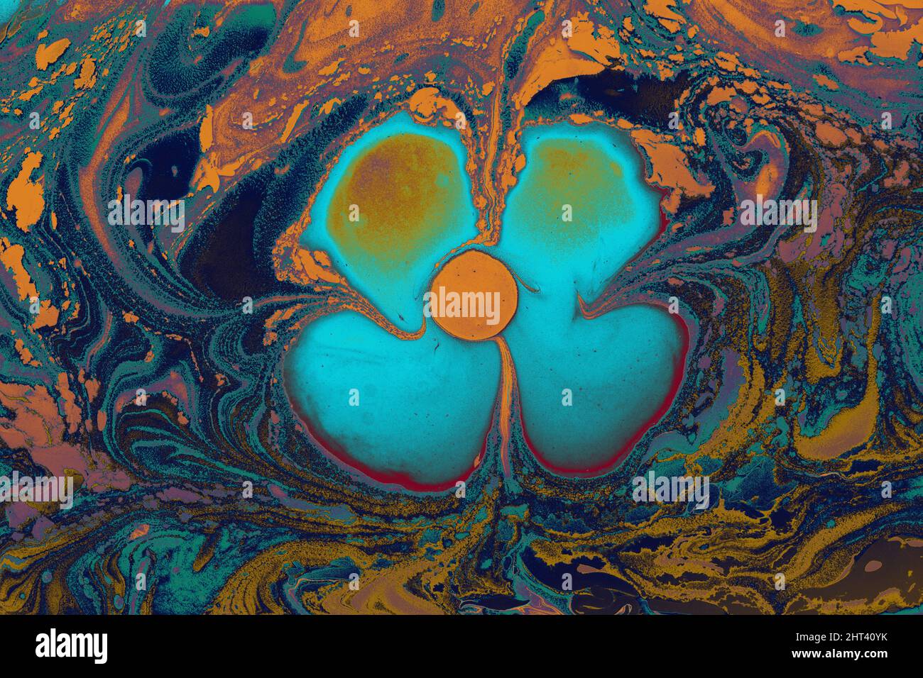 Colorful paint patterns as abstract art background texture Stock Photo ...