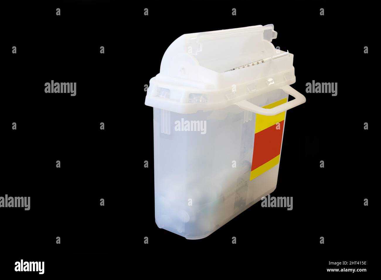 Storage container for sharp objects Stock Photo - Alamy