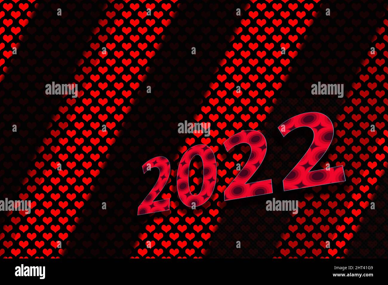 Illustration of an abstract 2022 background with colorful pattern Stock ...