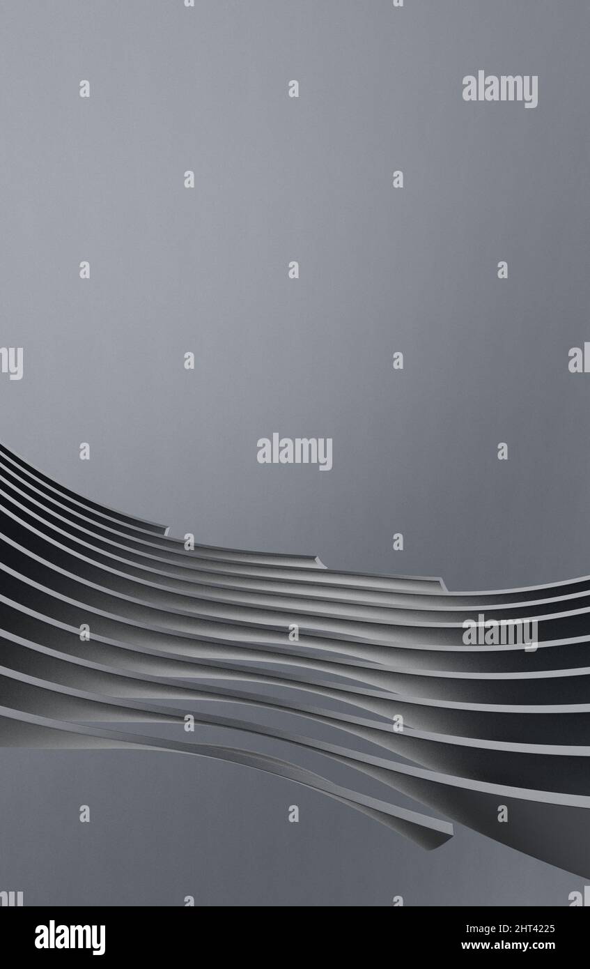Abstract image with curved elements Stock Photo - Alamy