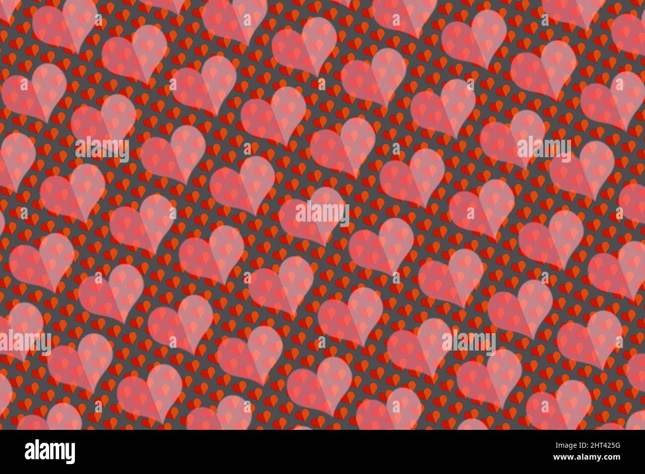 Illustration of an abstract background with colorful heart pattern ...