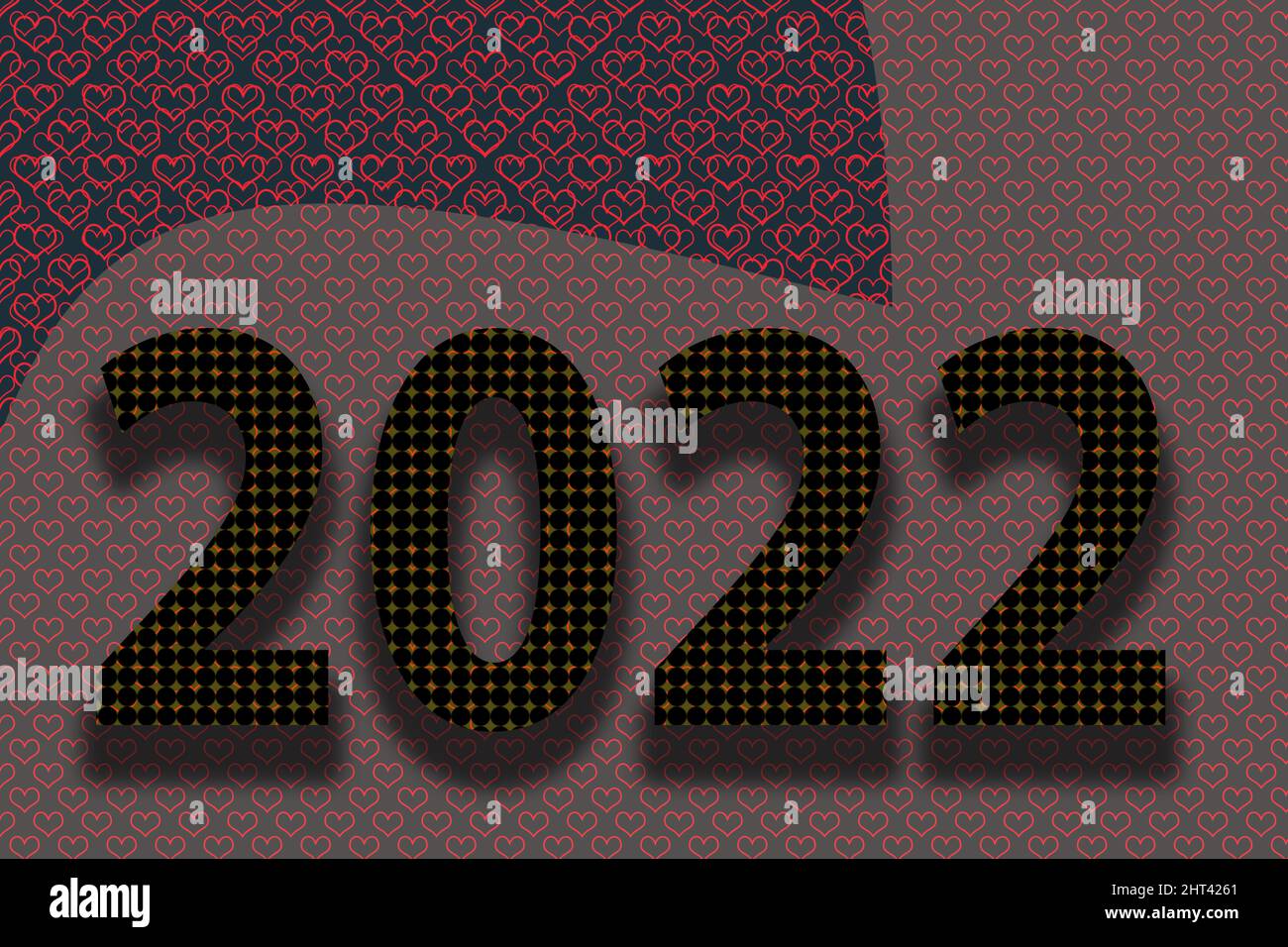 Illustration of an abstract 2022 background with colorful pattern Stock ...