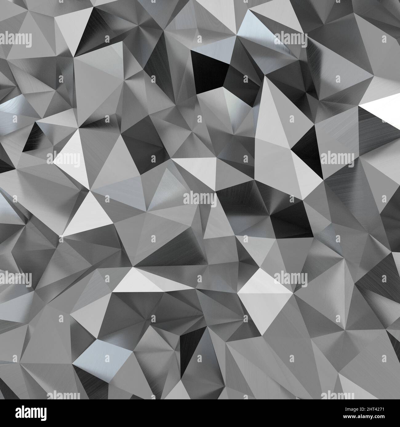 Abstract modern metallic triangular wall pattern Stock Photo - Alamy