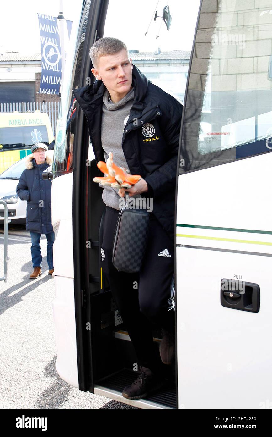 Jake Eastwood #31 of Sheffield United arriving at the stadium Stock ...
