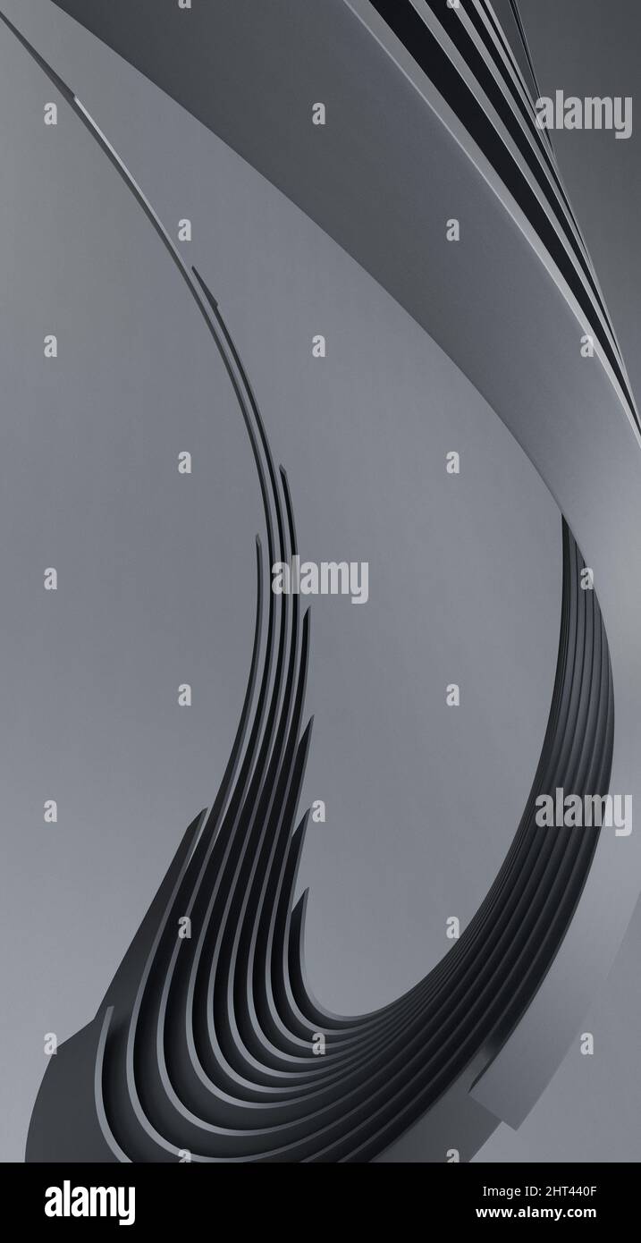 Abstract image with curved elements Stock Photo - Alamy