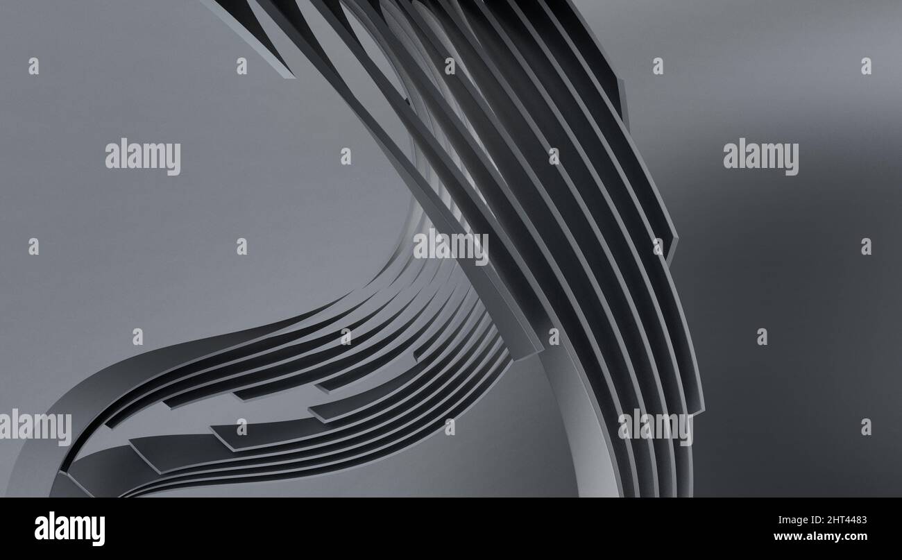 Abstract image with curved elements Stock Photo - Alamy