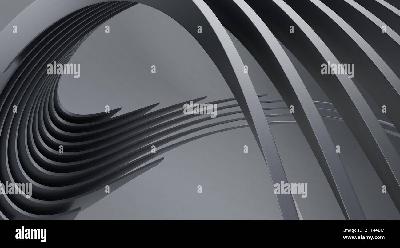 Abstract image with curved elements Stock Photo - Alamy