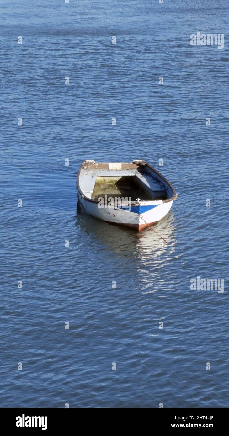Empty boat floating on hi-res stock photography and images - Alamy