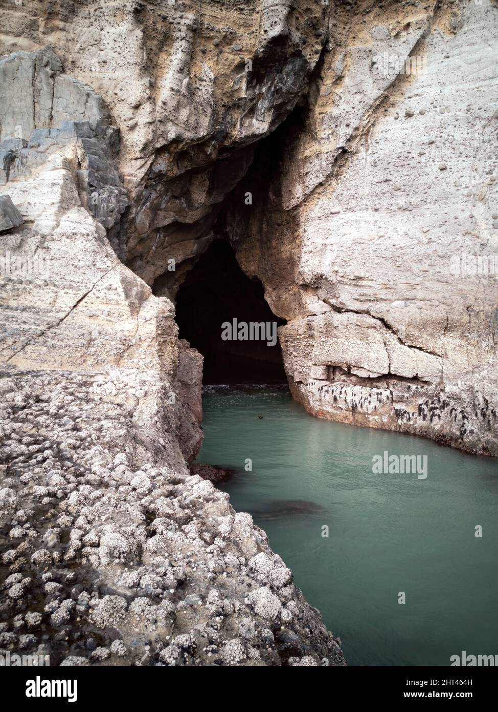 submerged littoral sea cave entrance Stock Photo - Alamy