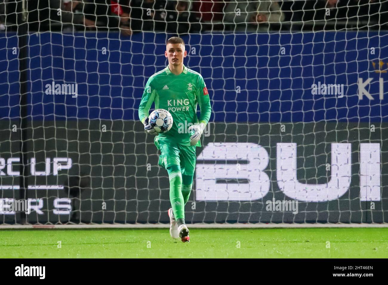 LEUVEN, BELGIUM - FEBRUARY 26: Alex Runarsson of OH Leuven during the ...