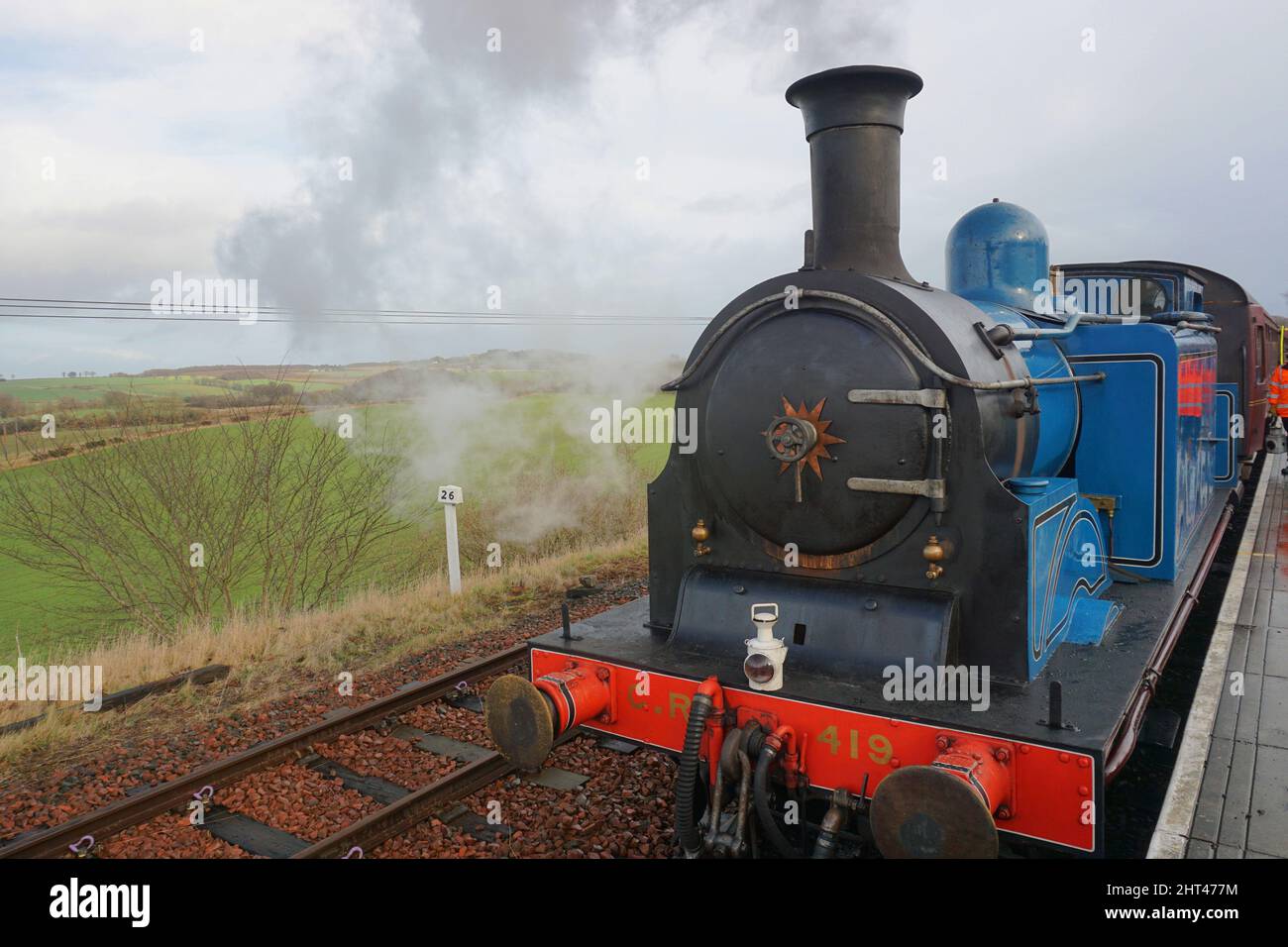 Steam engine Caledonian Railway 419 Stock Photo - Alamy