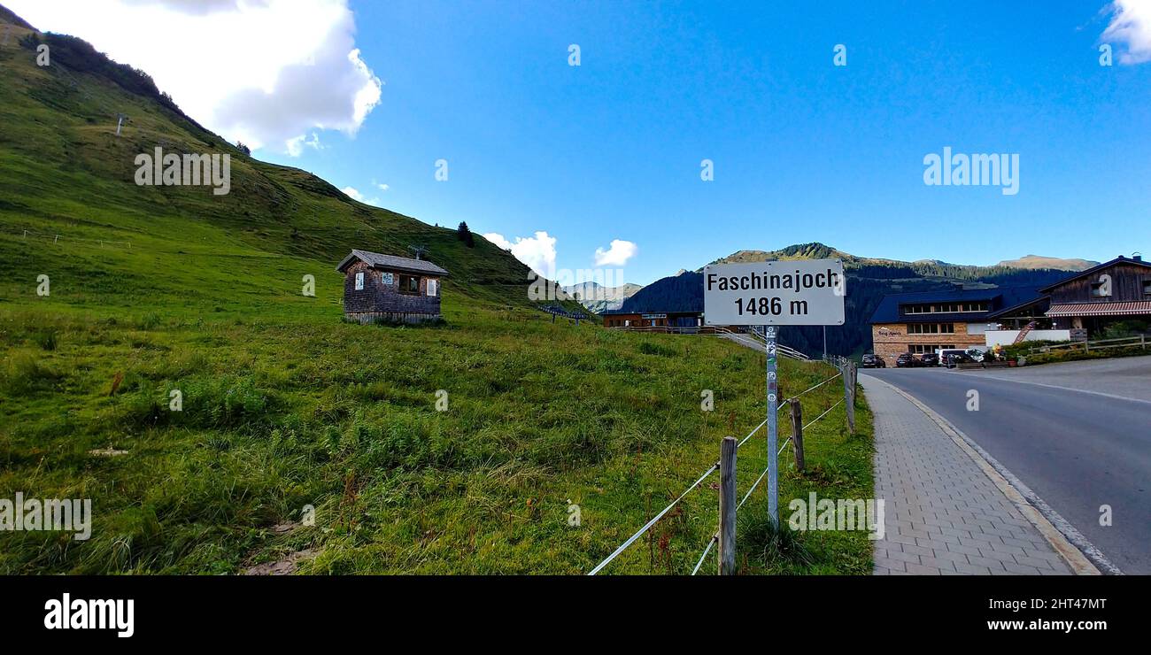 View of mountain pass road in Austrian alps Stock Photo - Alamy