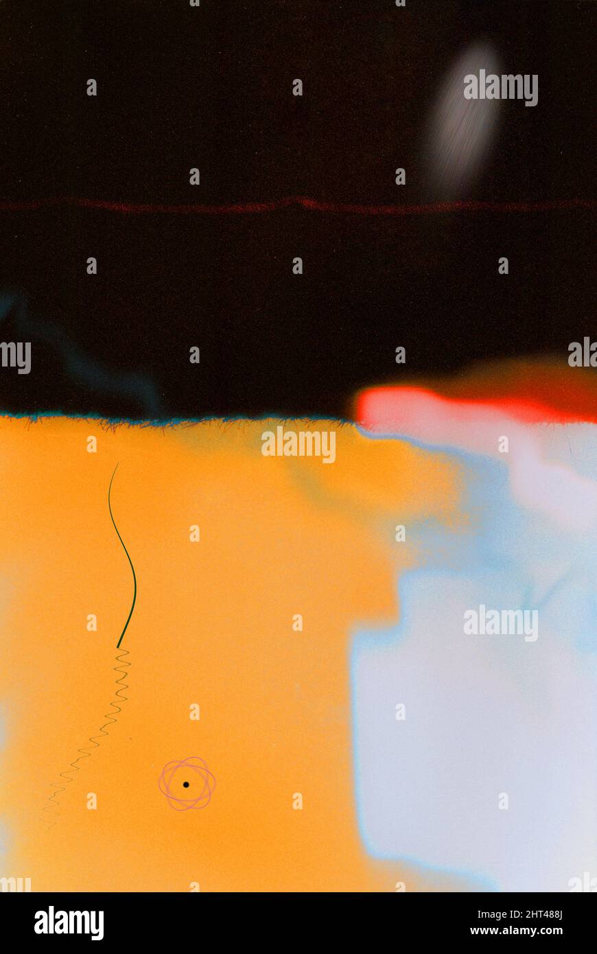 Abstract in black and yellow. 3D rendering Stock Photo - Alamy