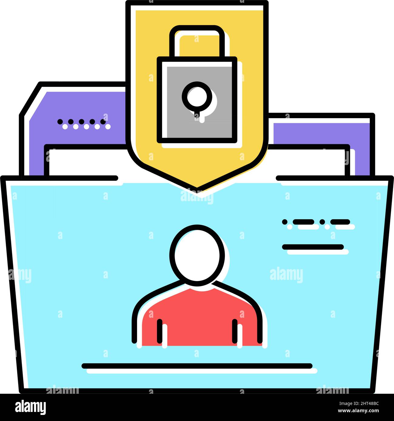 Personal data file protect color hi-res stock photography and images ...