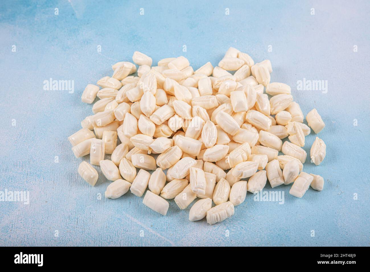 Mint candies. White mint sugar balls texture background. White mint ...