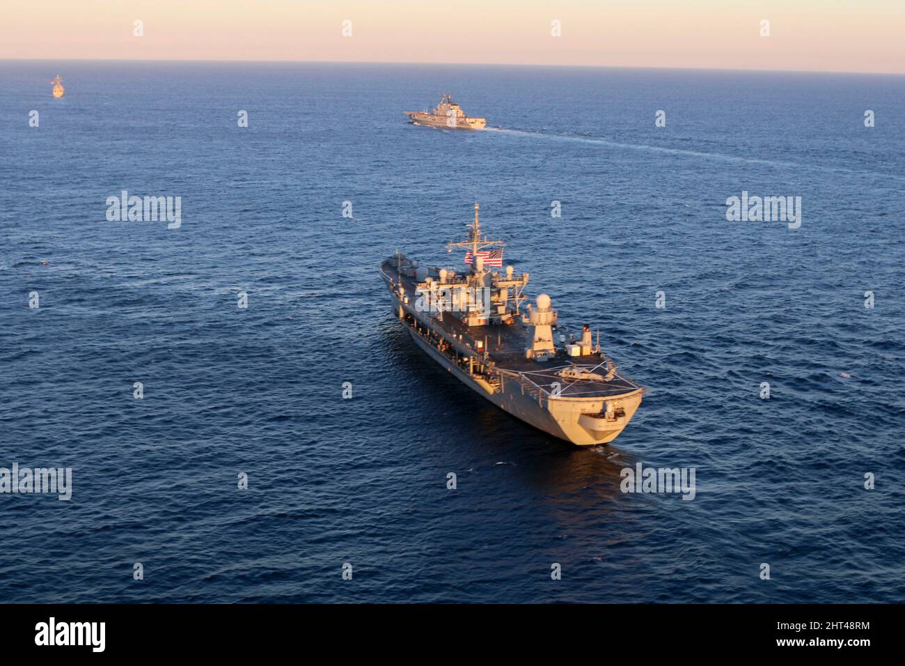 220222-N-NO901-0008 BAY OF CADIZ (Feb. 22, 2022) Blue Ridge-class ...