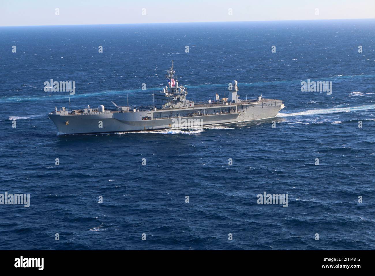 220222-N-NO901-0011 BAY OF CADIZ (Feb. 22, 2022) Blue Ridge-class ...