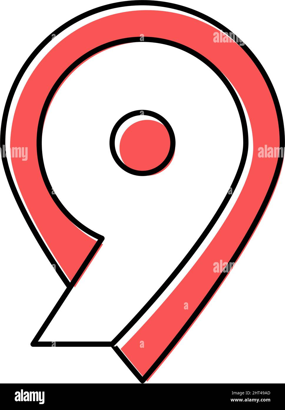 ninth number color icon vector illustration Stock Vector Image & Art ...