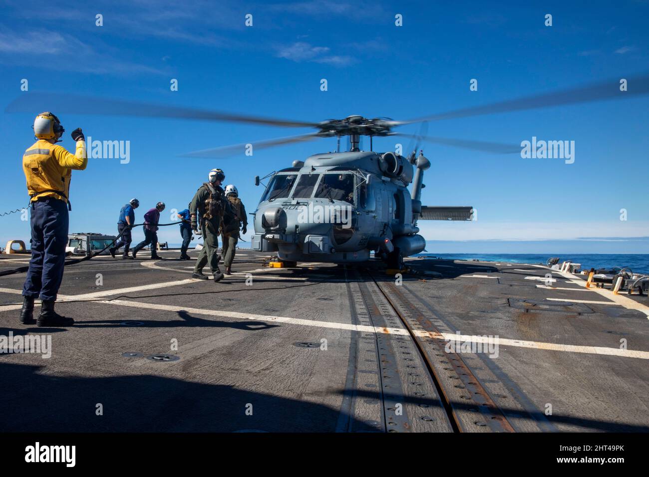 ATLANTIC OCEAN (Feb. 17, 2022) An MH-60R Seahawk Helicopter from ...