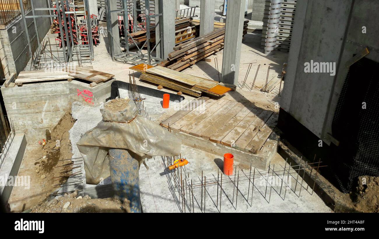 Equipment and materials at the construction site Stock Photo - Alamy