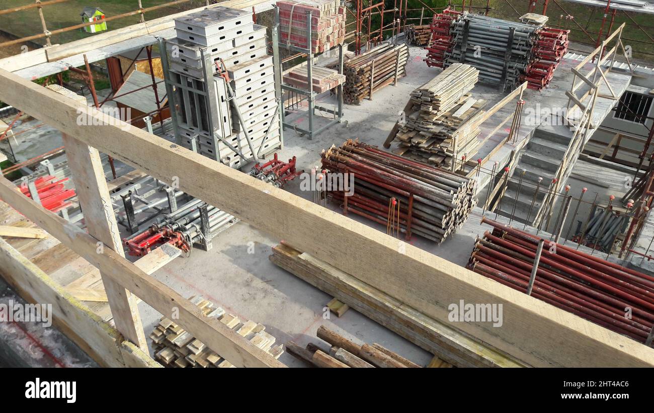 Stacked metal poles hi-res stock photography and images - Alamy