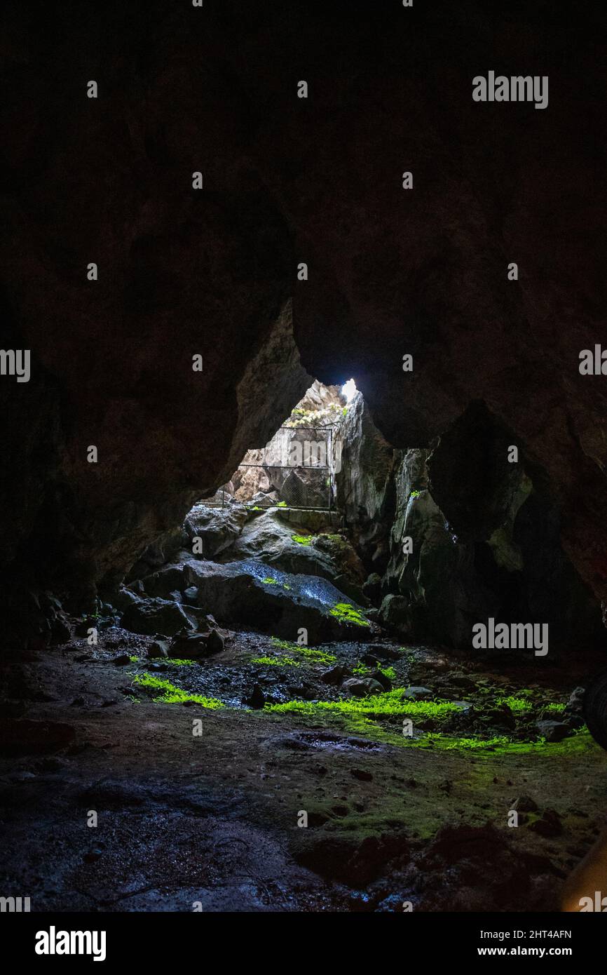 Vertical shot of a cave in one of the natural Outback in Australia ...
