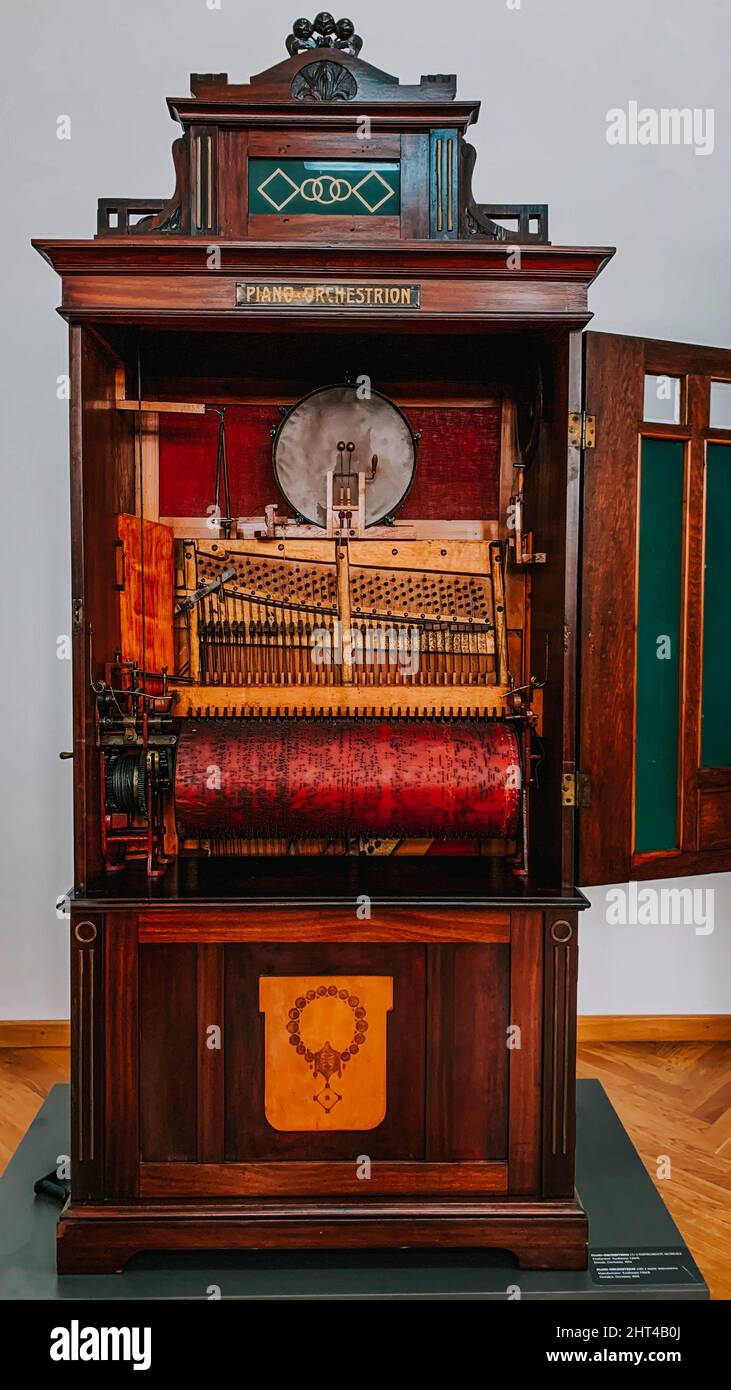 Piano orchestrion displayed in the museums inside the Palace of Culture ...