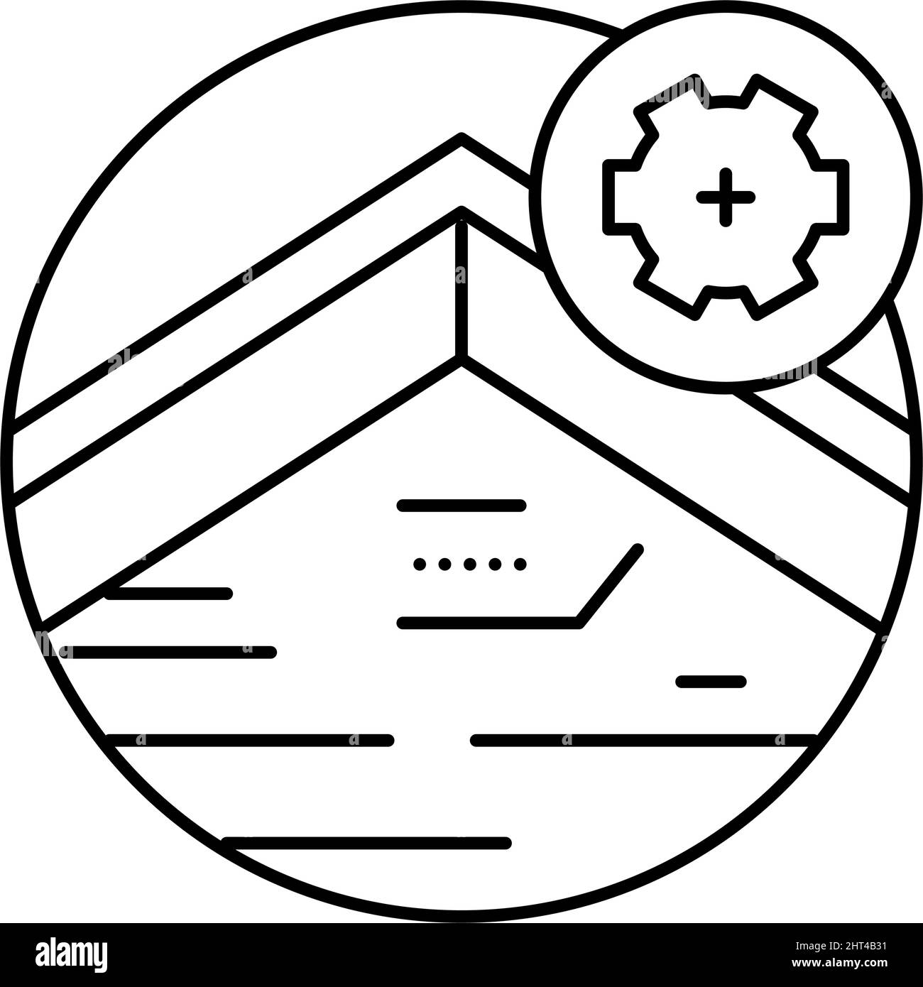 roof fascia line icon vector illustration Stock Vector Image & Art - Alamy