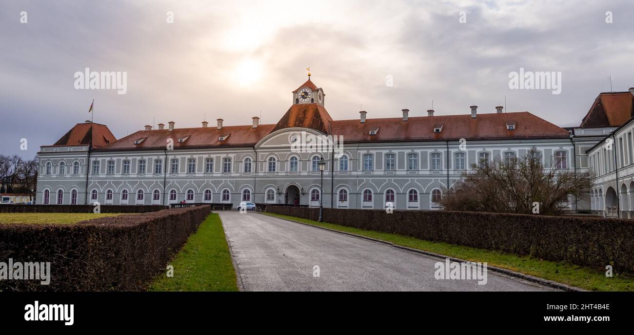 Beautiful exterior of the Nymphenburg Palace (German: Schloss ...