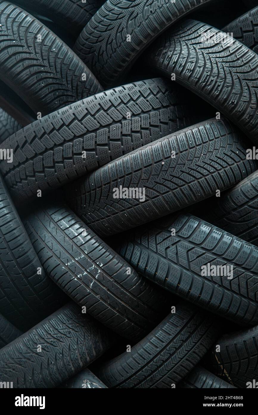 Vertical closeup shot tires hi-res stock photography and images - Alamy