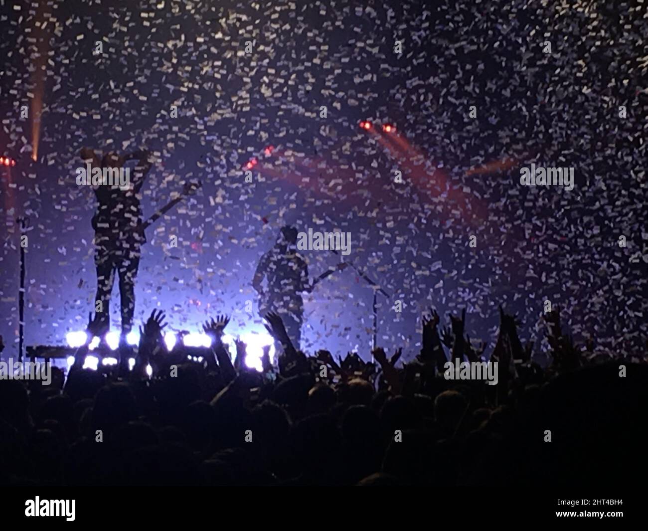 Closeup of a crowd at a concert Stock Photo - Alamy