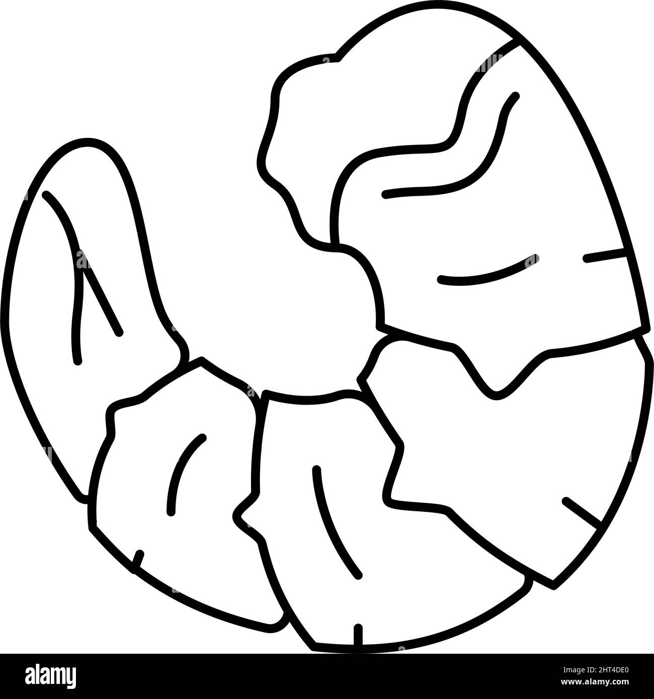 prawn seafood line icon vector illustration Stock Vector Image & Art ...