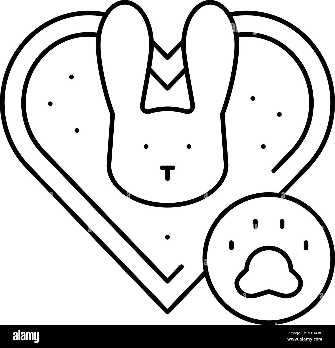 cruelty free cosmetic line icon vector illustration Stock Vector Image ...