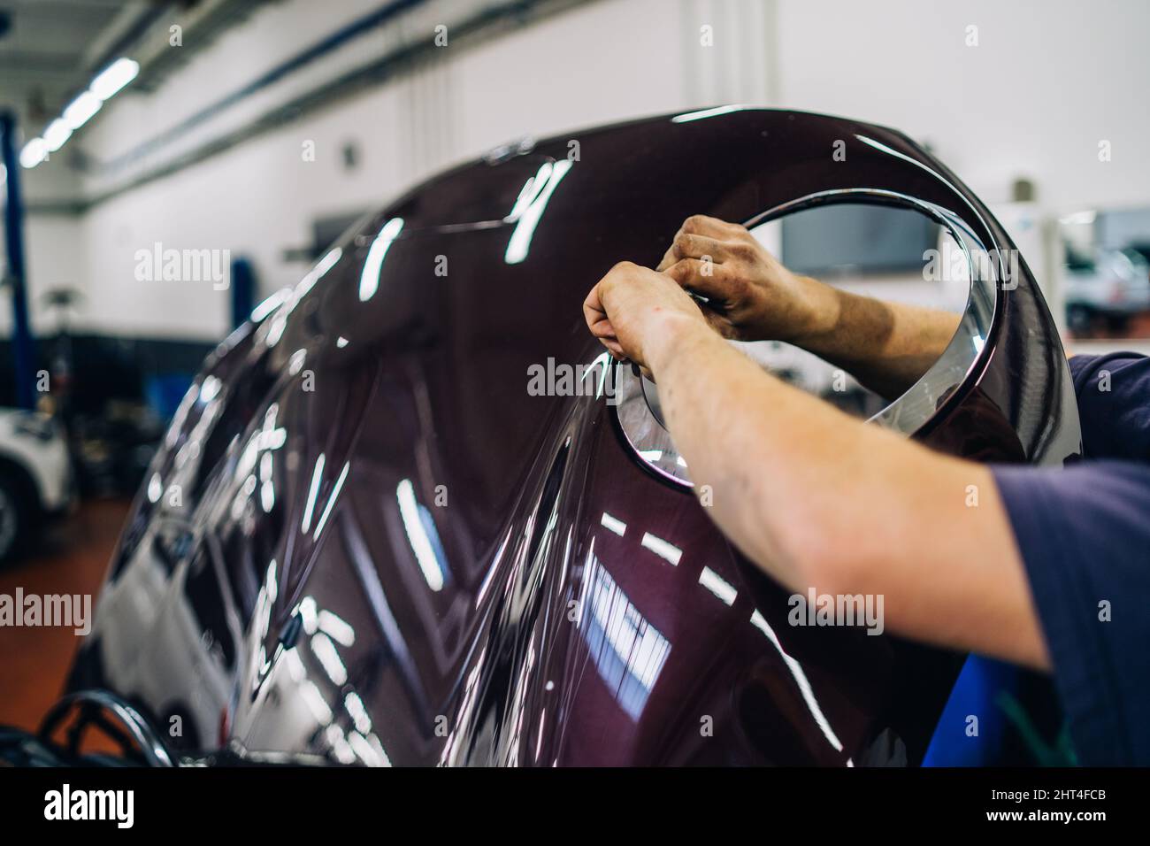 Closeup of a modern car part Stock Photo - Alamy
