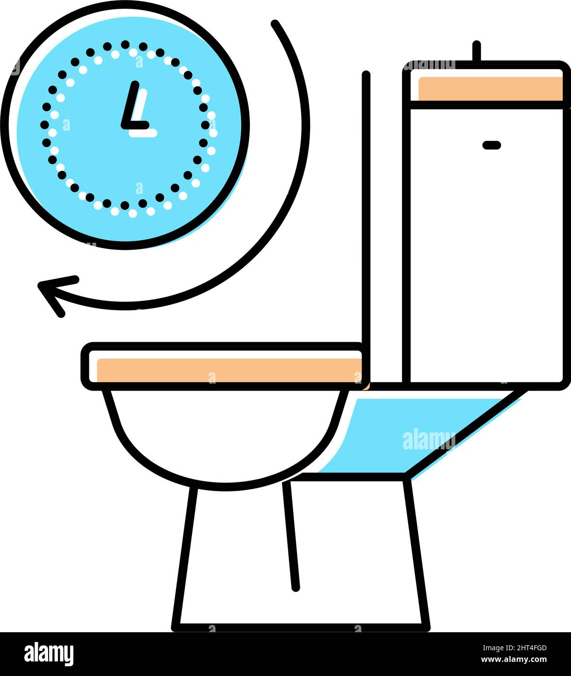 frequent urination color icon vector illustration Stock Vector Image ...