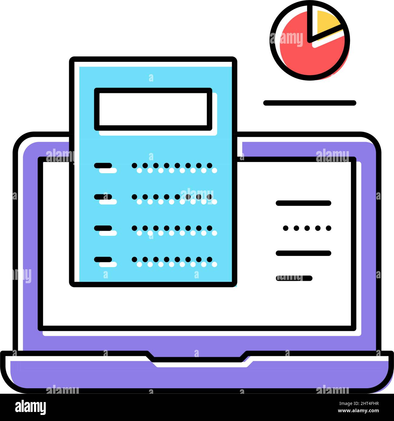 computer calculator color icon vector color illustration Stock Vector ...