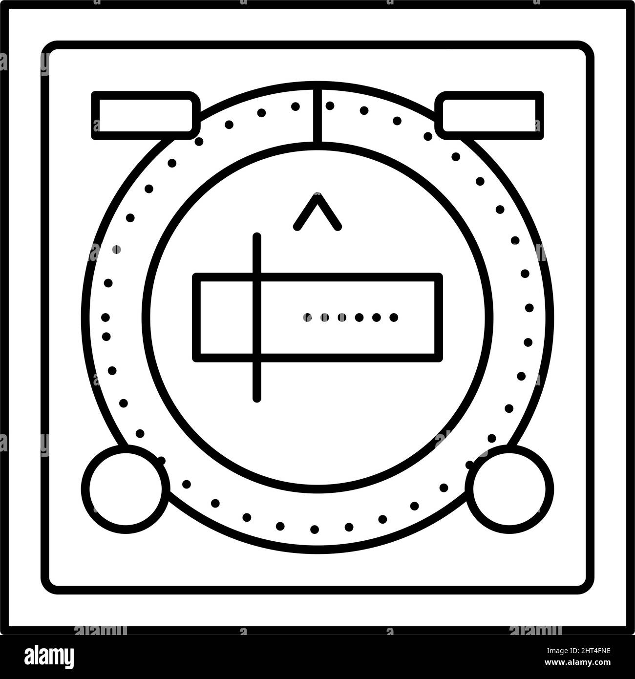 electronic compass line icon vector illustration Stock Vector Image ...
